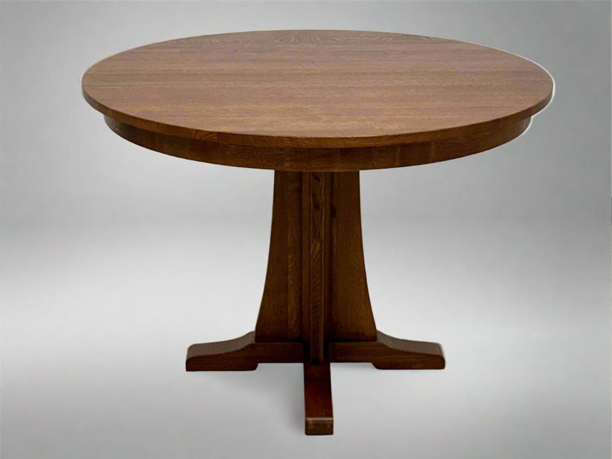 Buy Mission Quarter Sawn Oak Round Dining Table, Kitchen Table - 42" in ...