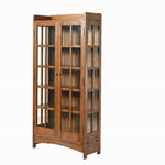 Mission Style China Cabinet-Display Bookcase — Crafters and Weavers