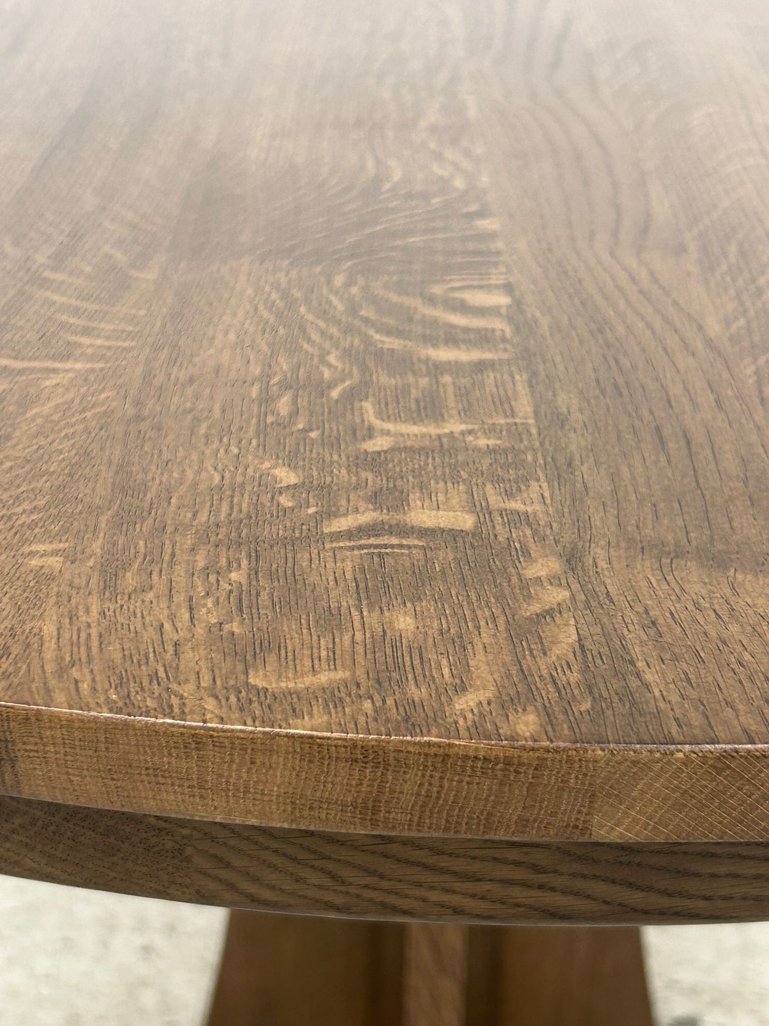 Buy Mission Quarter Sawn Oak Round Dining Table, Kitchen Table - 42" in ...