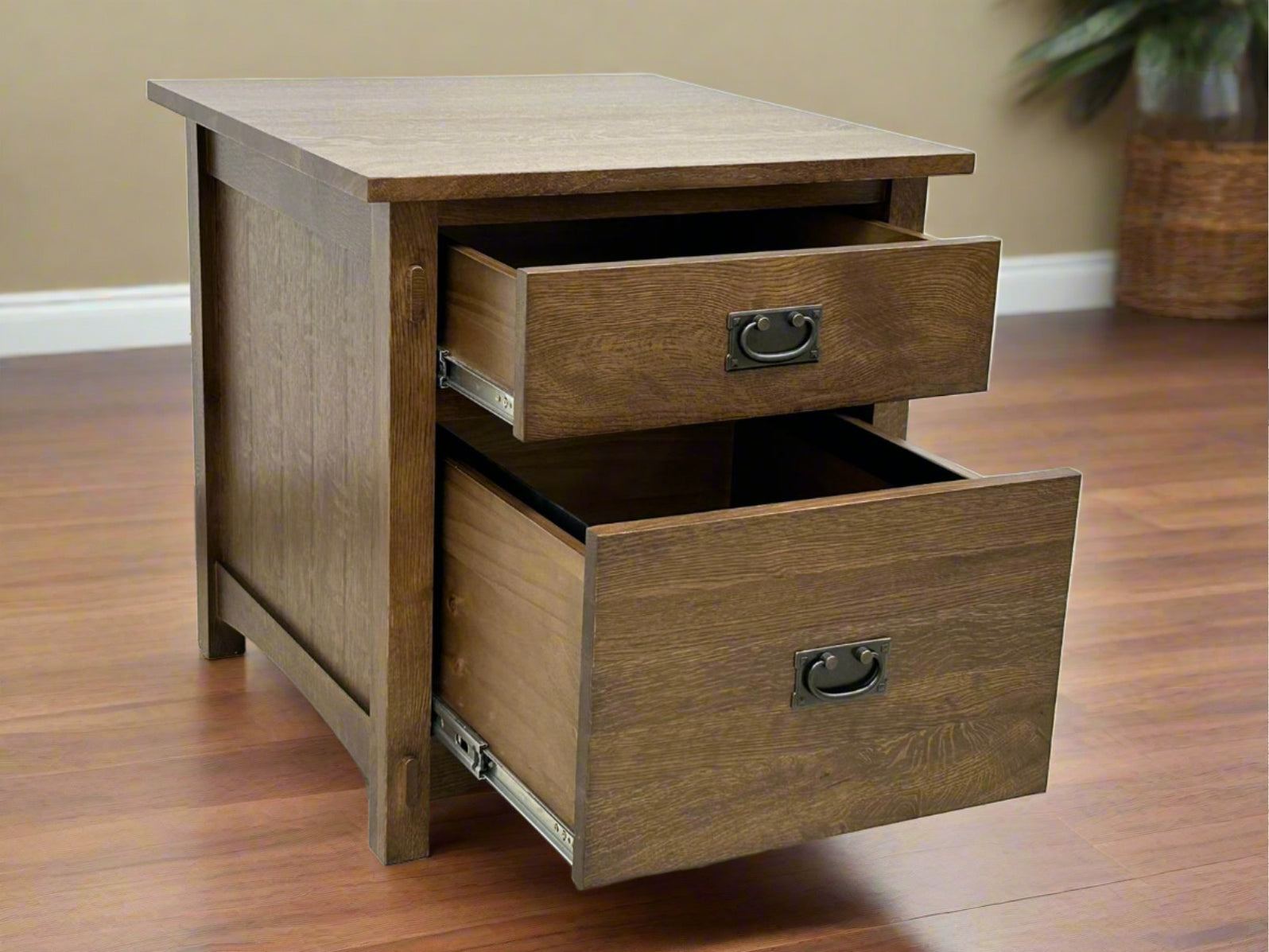 Mission Solid Oak File Cabinet - Handcrafted — Crafters and Weavers