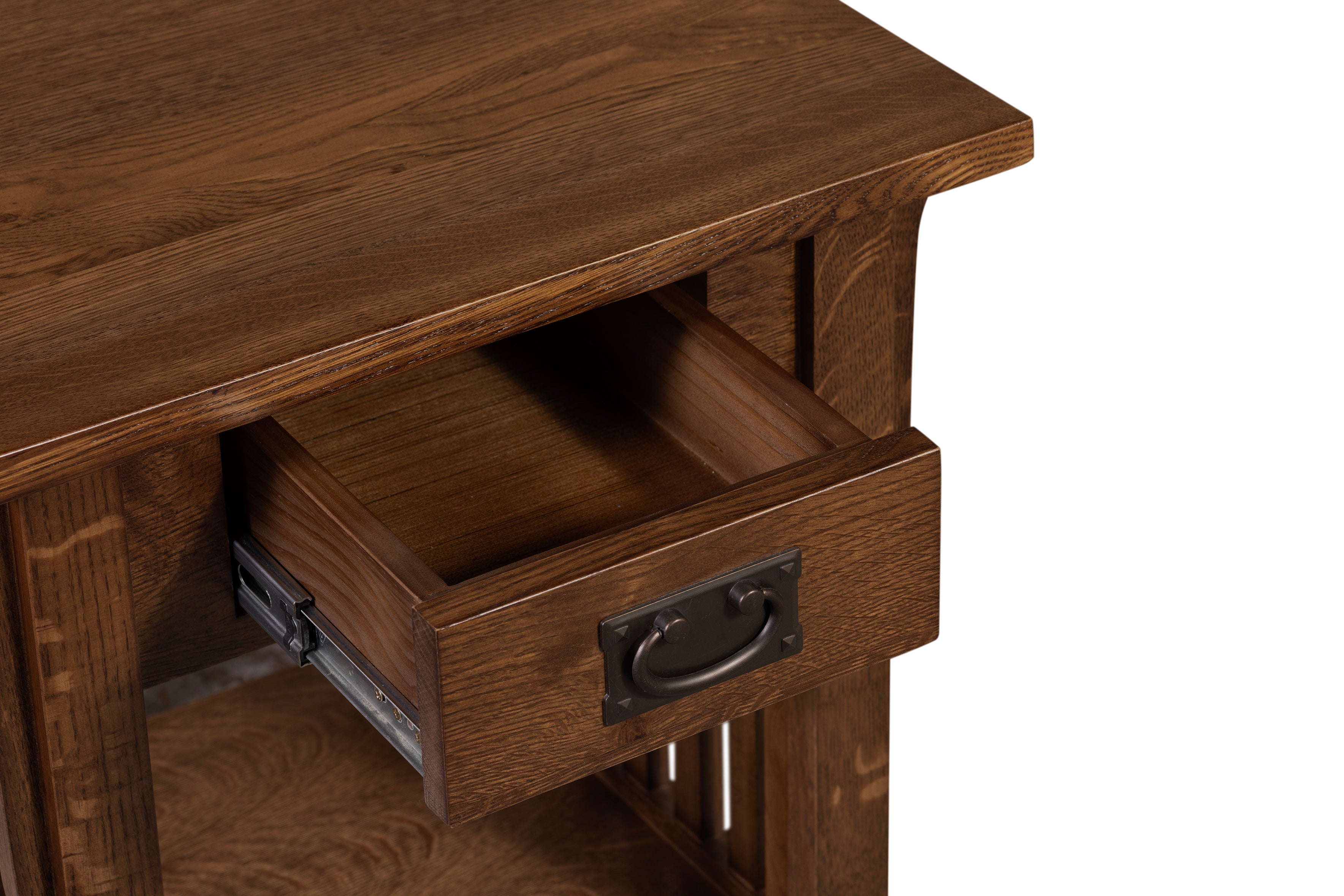 Buy Mission Quarter Sawn Oak 1-Drawer Crofter End Table in USA ...