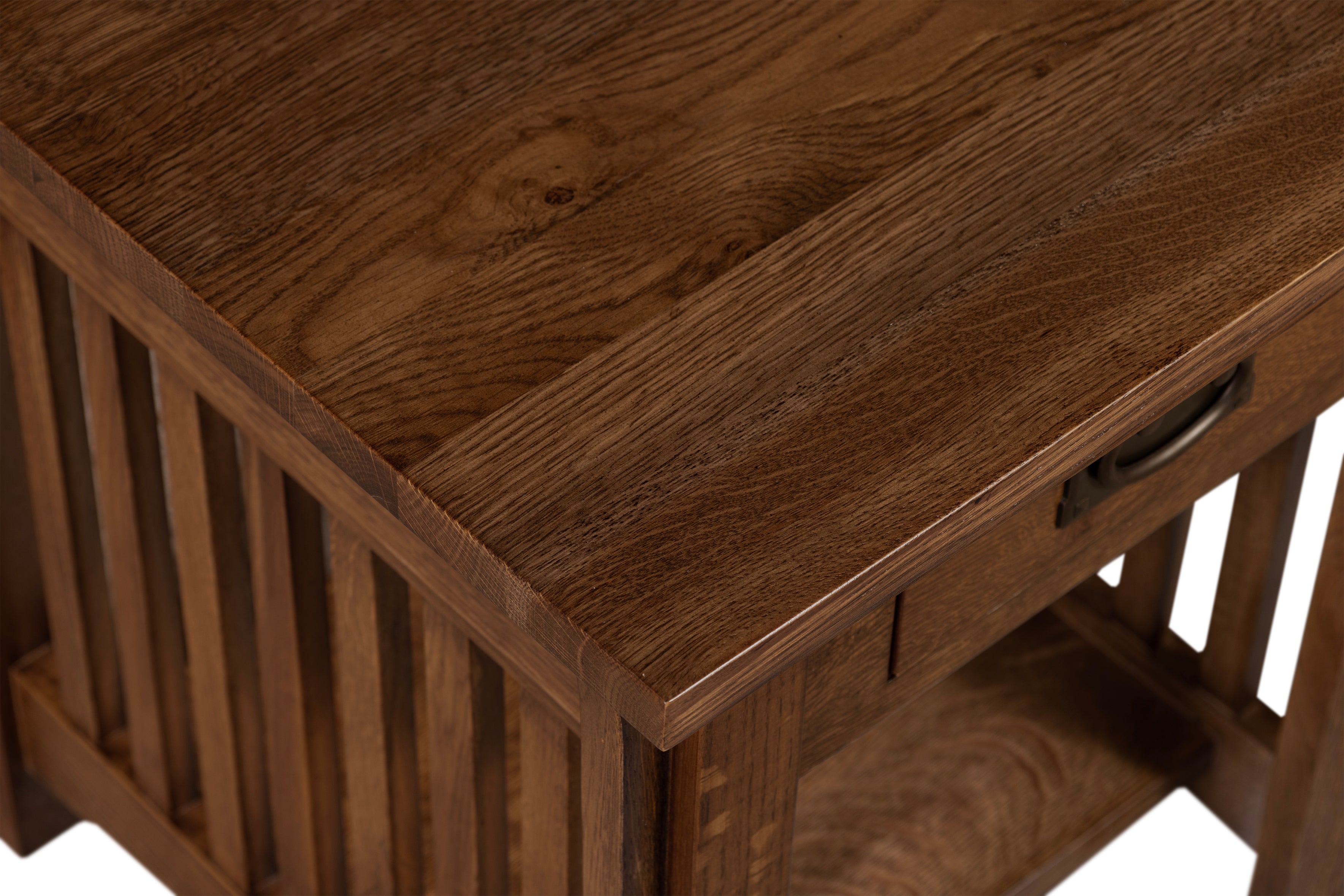 Buy Mission Quarter Sawn Oak 1-Drawer Crofter End Table in USA ...