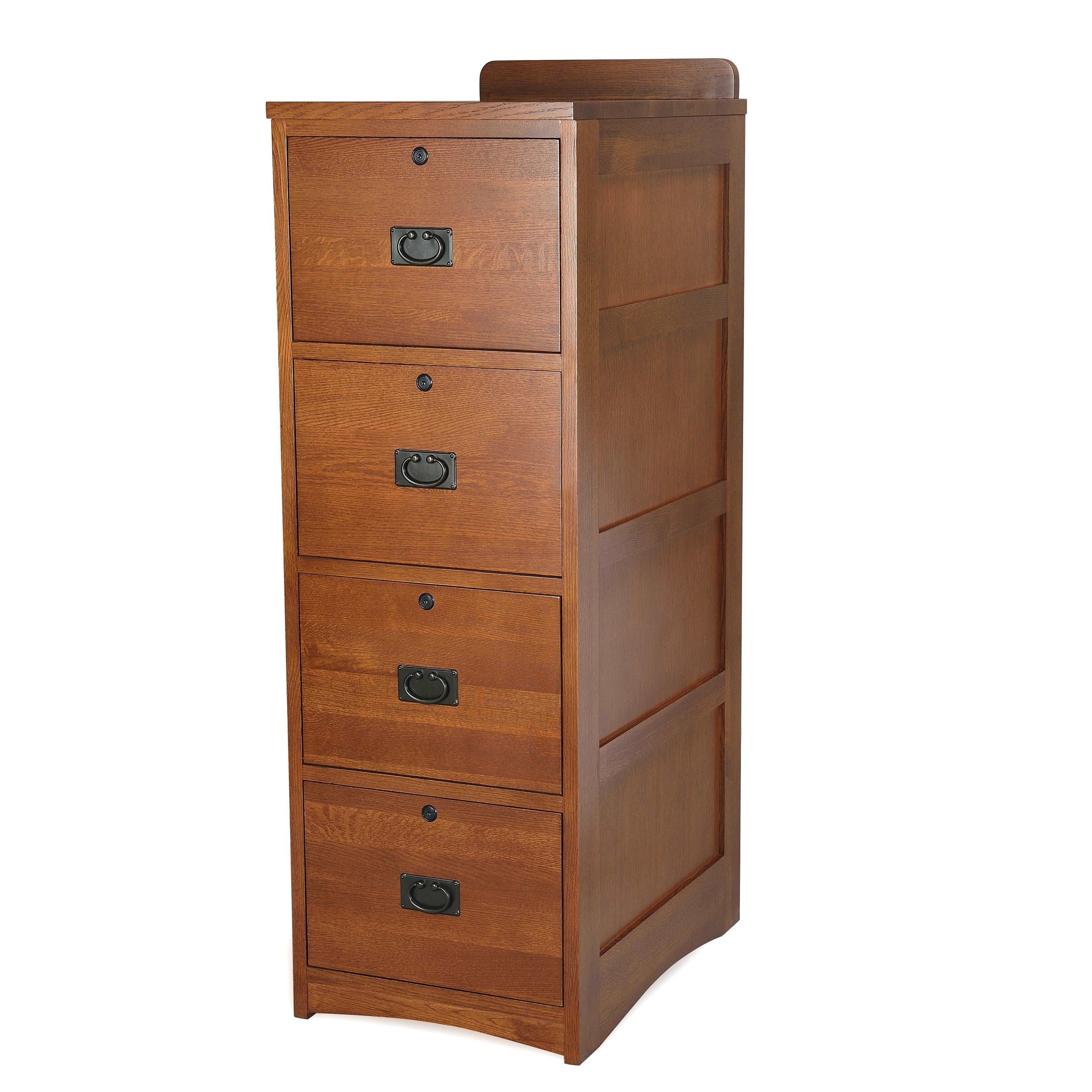 Buy Mission Solid Oak 4 Drawer File Cabinet in USA— Crafters and Weavers