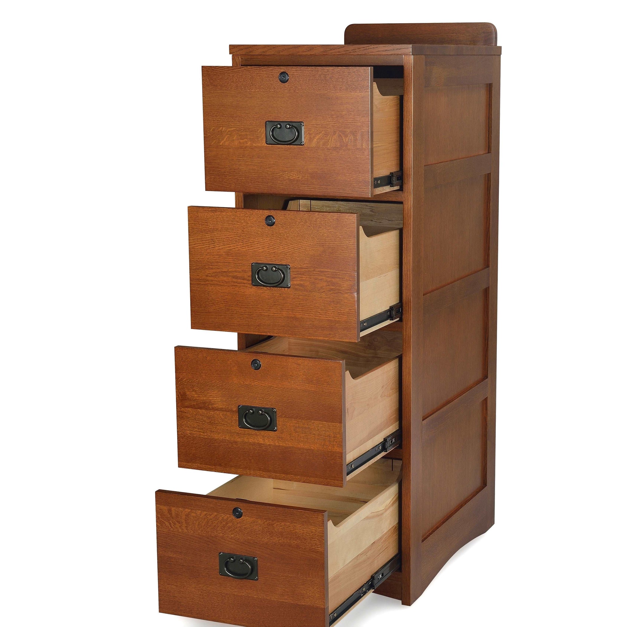 Buy Mission Solid Oak 4 Drawer File Cabinet in USA— Crafters and Weavers