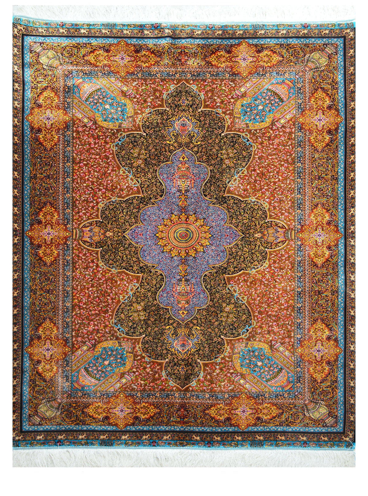 Royal Tabriz 100% Silk Oriental Rugs 4' x 6' — Crafters and Weavers