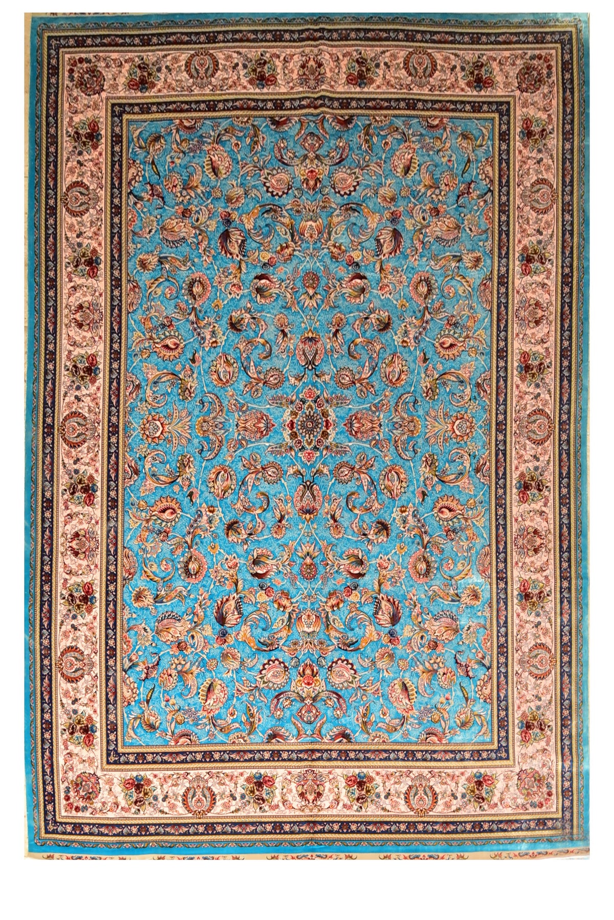 Sultanabad 100% Silk Oriental Rugs 8' x 11' 6" — Crafters and Weavers
