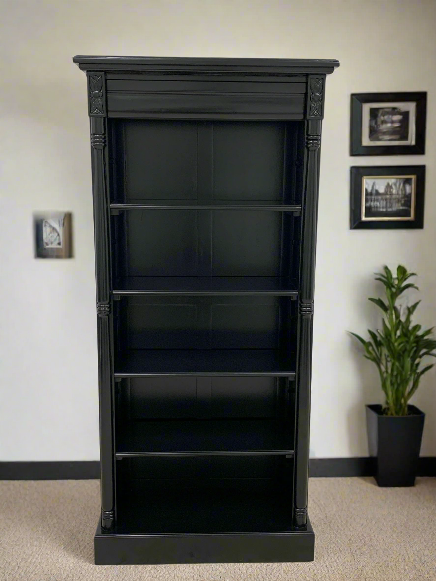 Legacy Open Bookcase - Black — Crafters and Weavers