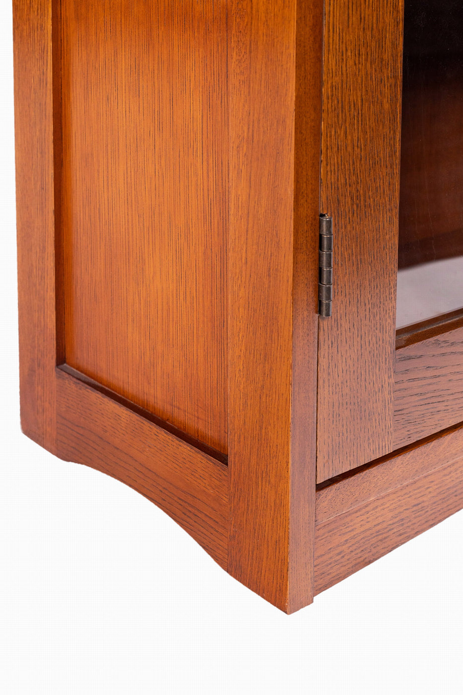 Mission Leaded Glass Bookcase-Lock & Key — Crafters and Weavers