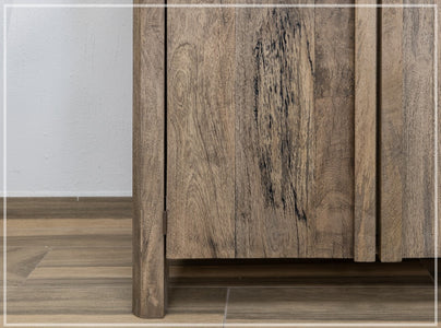 Lotus Rustic Modern 4 Door Multi Purpose Console — Crafters and Weavers