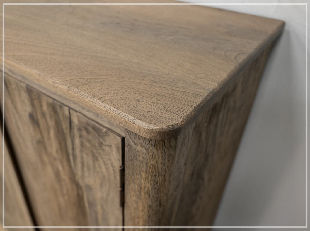 Lotus Rustic Modern 4 Door Multi Purpose Console — Crafters and Weavers