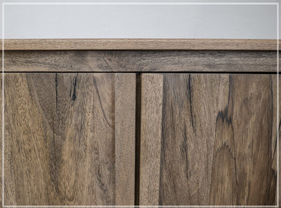 Lotus Rustic Modern 4 Door Multi Purpose Console — Crafters and Weavers