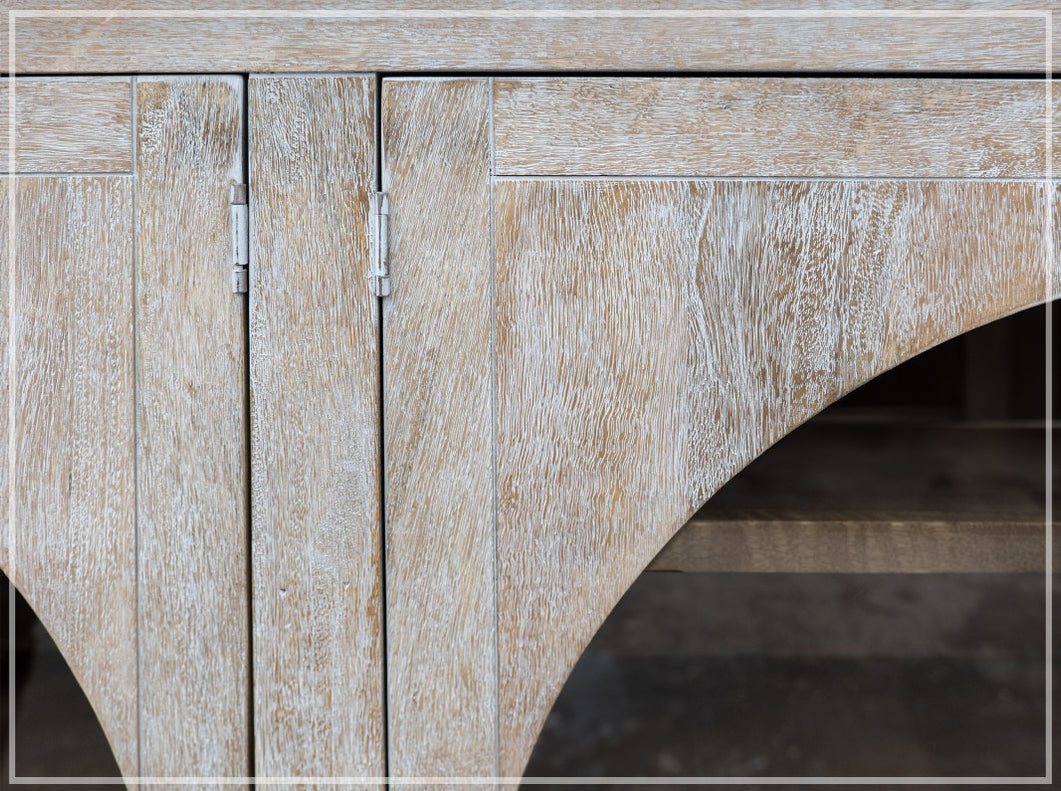 Acropolis Solid Wood 4-Door Multi-Purpose Console - 70" — Crafters and ...