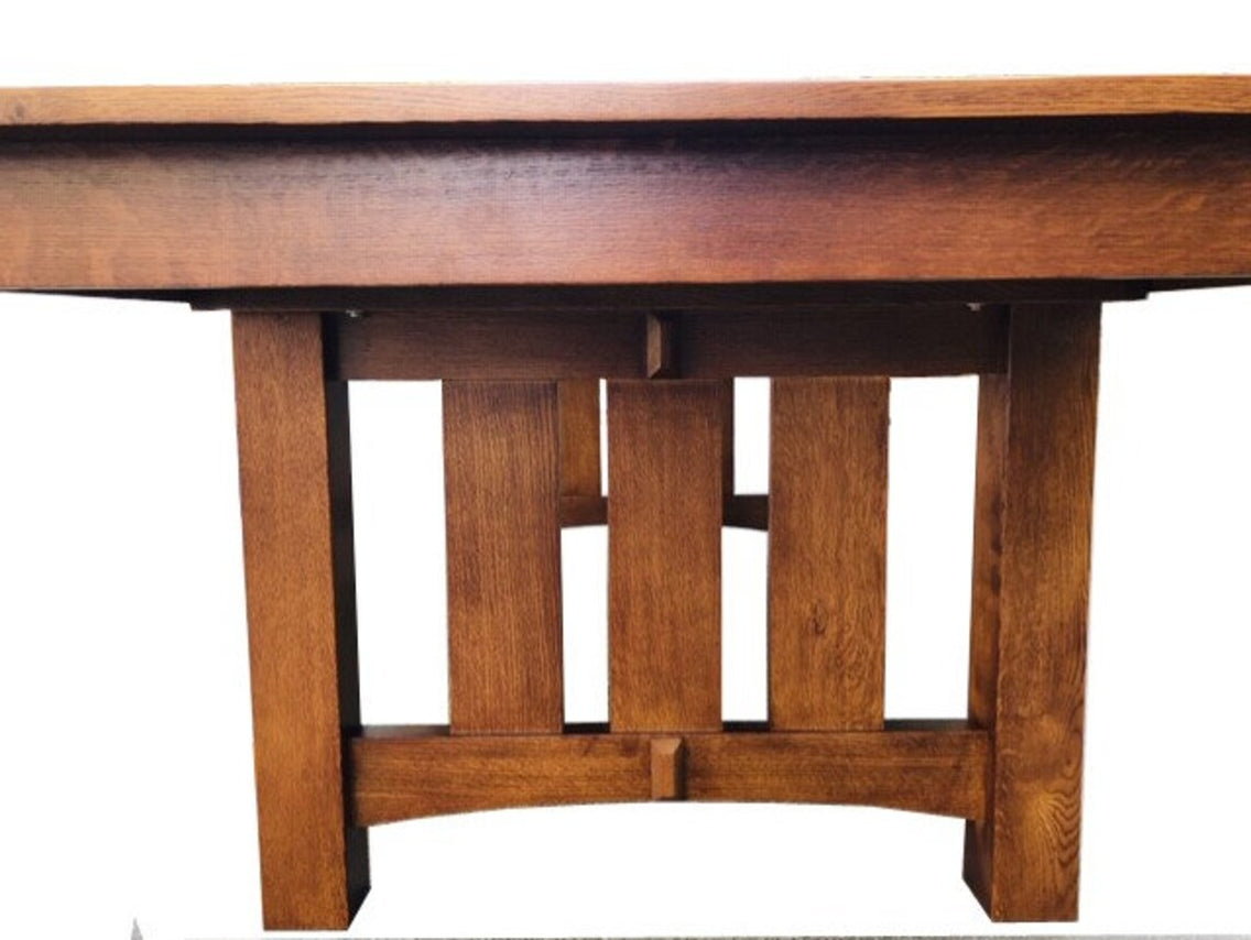 Mission Stow Leaf Dining Table Set – Solid Wood, 2 Colors — Crafters ...