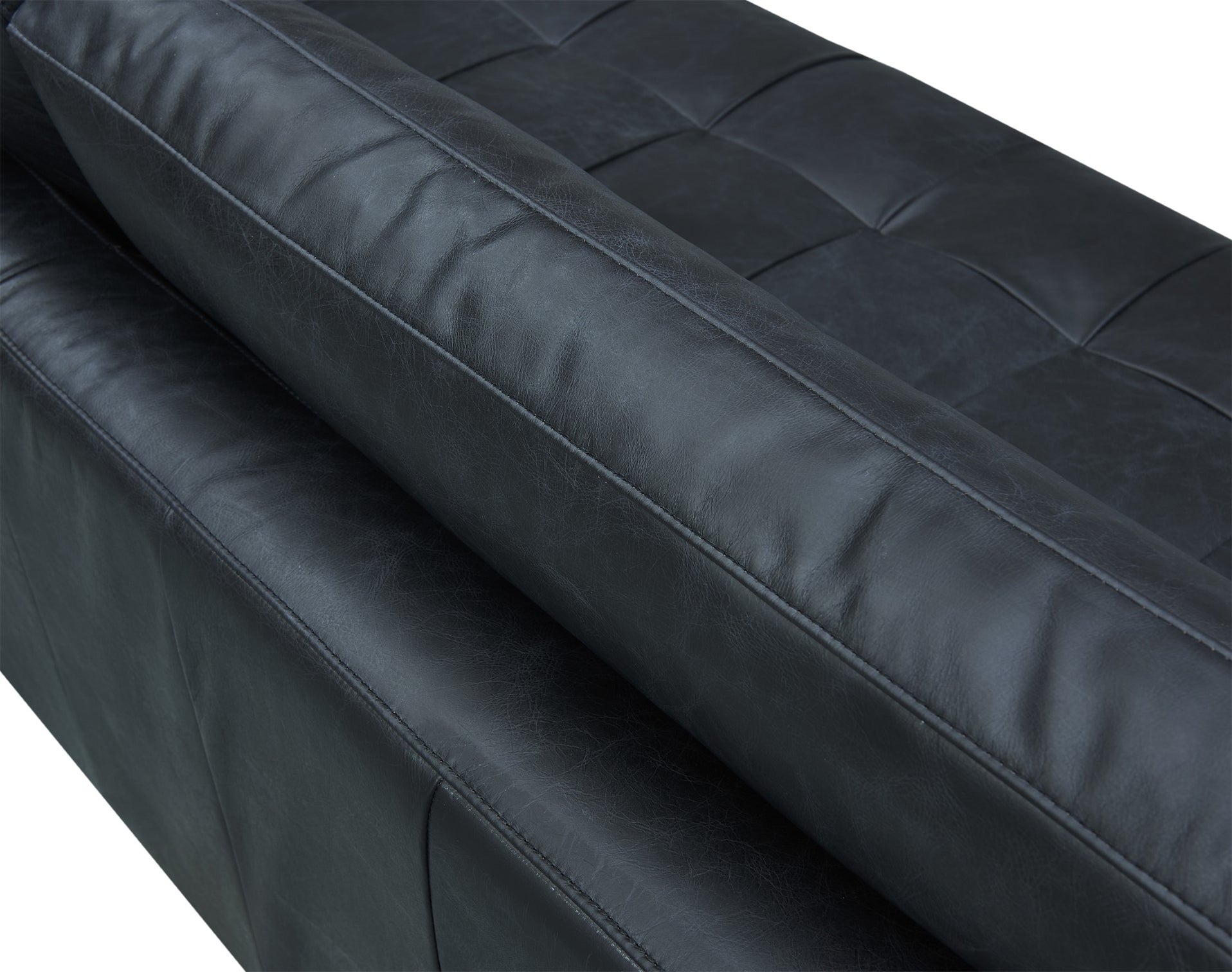 Buy Alamo Top Grain Leather Sofa – Slate in the USA — Crafters and Weavers