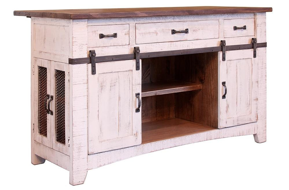 Farmhouse Kitchen Islands & Prep Tables | Crafters & Weavers — Crafters ...