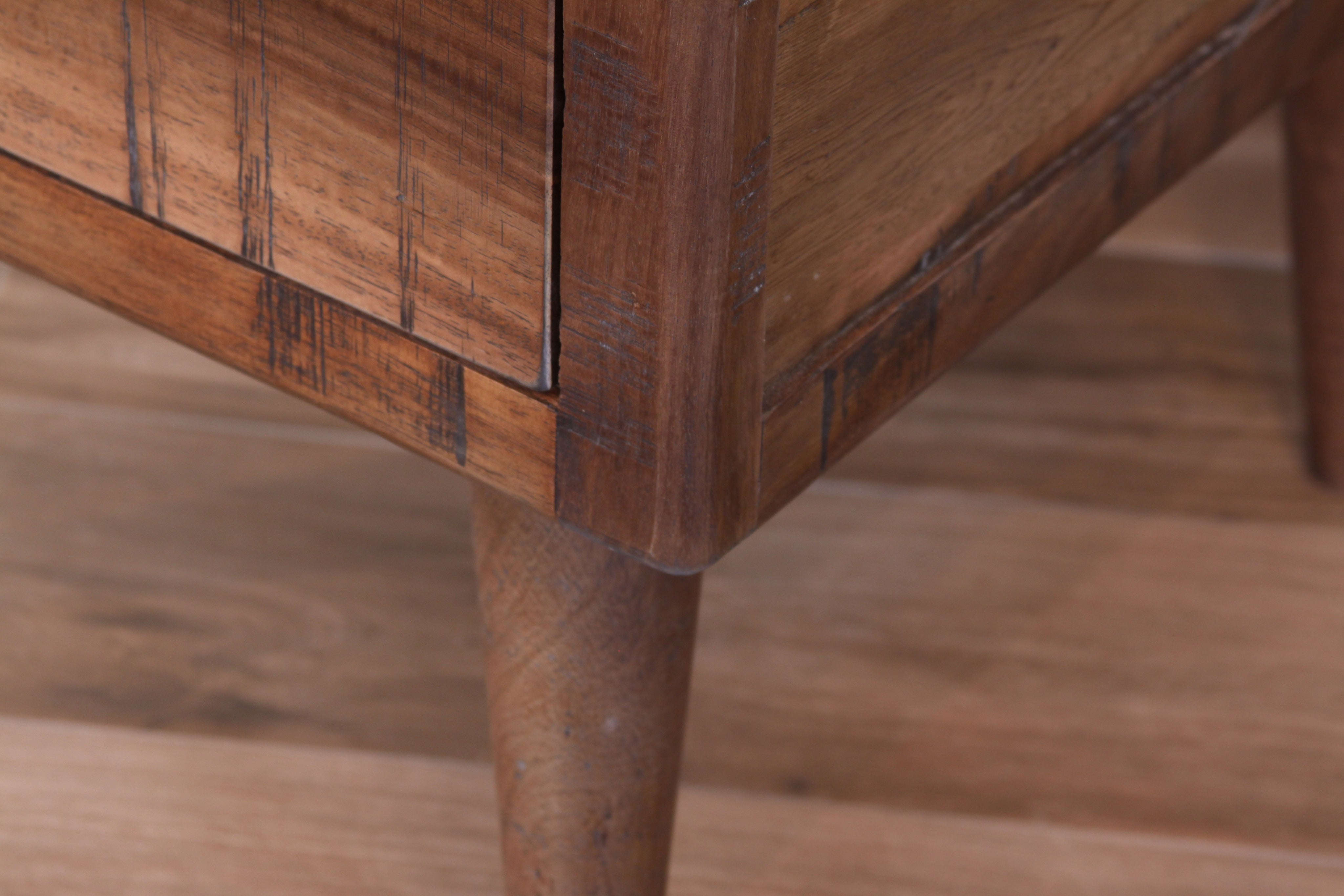 Mid Century Retro Solid Wood Console Table / TV Stand - Mocha Brown ...