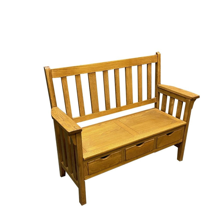 Buy Mission 3 Drawer Entry Way Bench / Settee Online in the USA ...