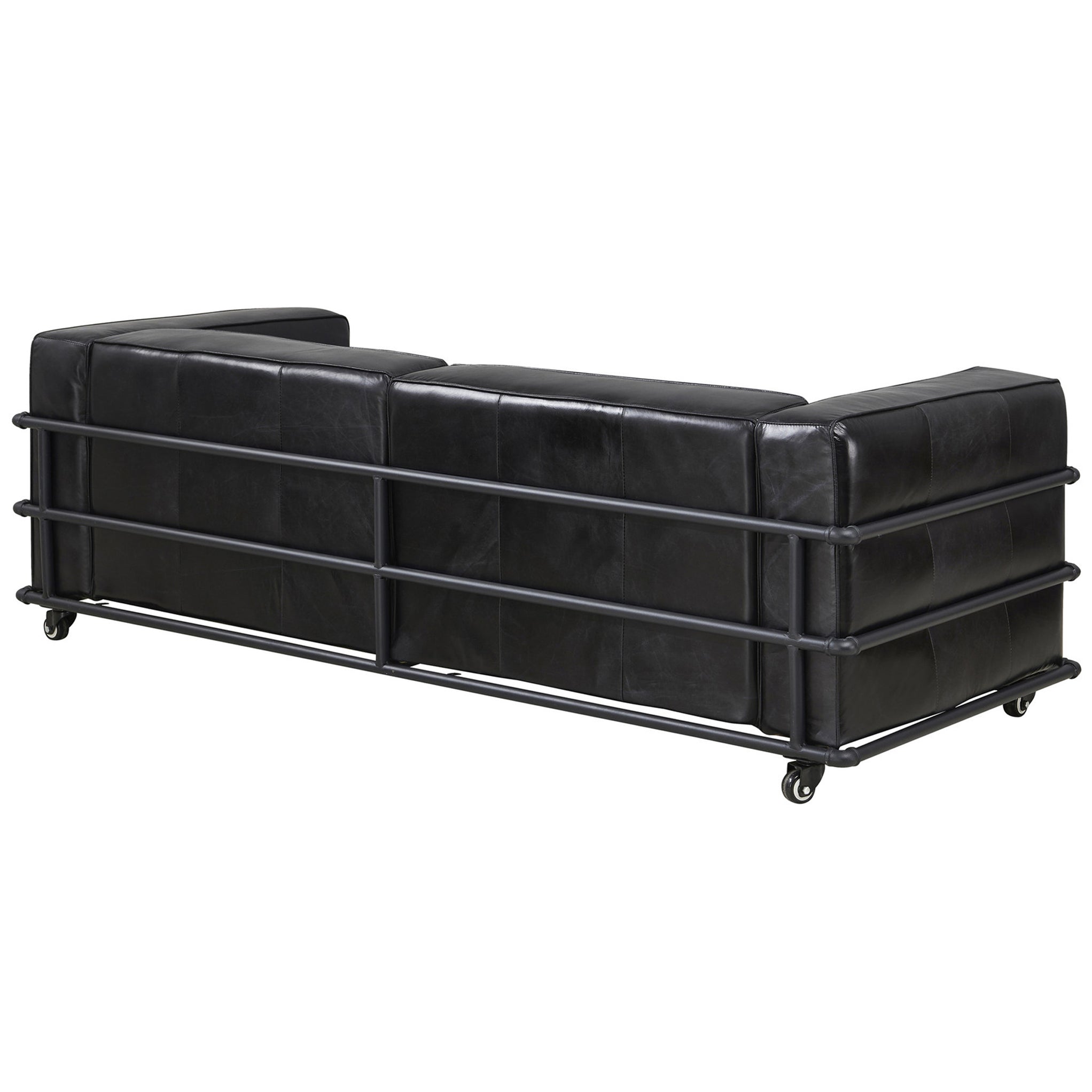 Buy Henry Industrial Modern Leather Sofa Online in the USA — Crafters ...