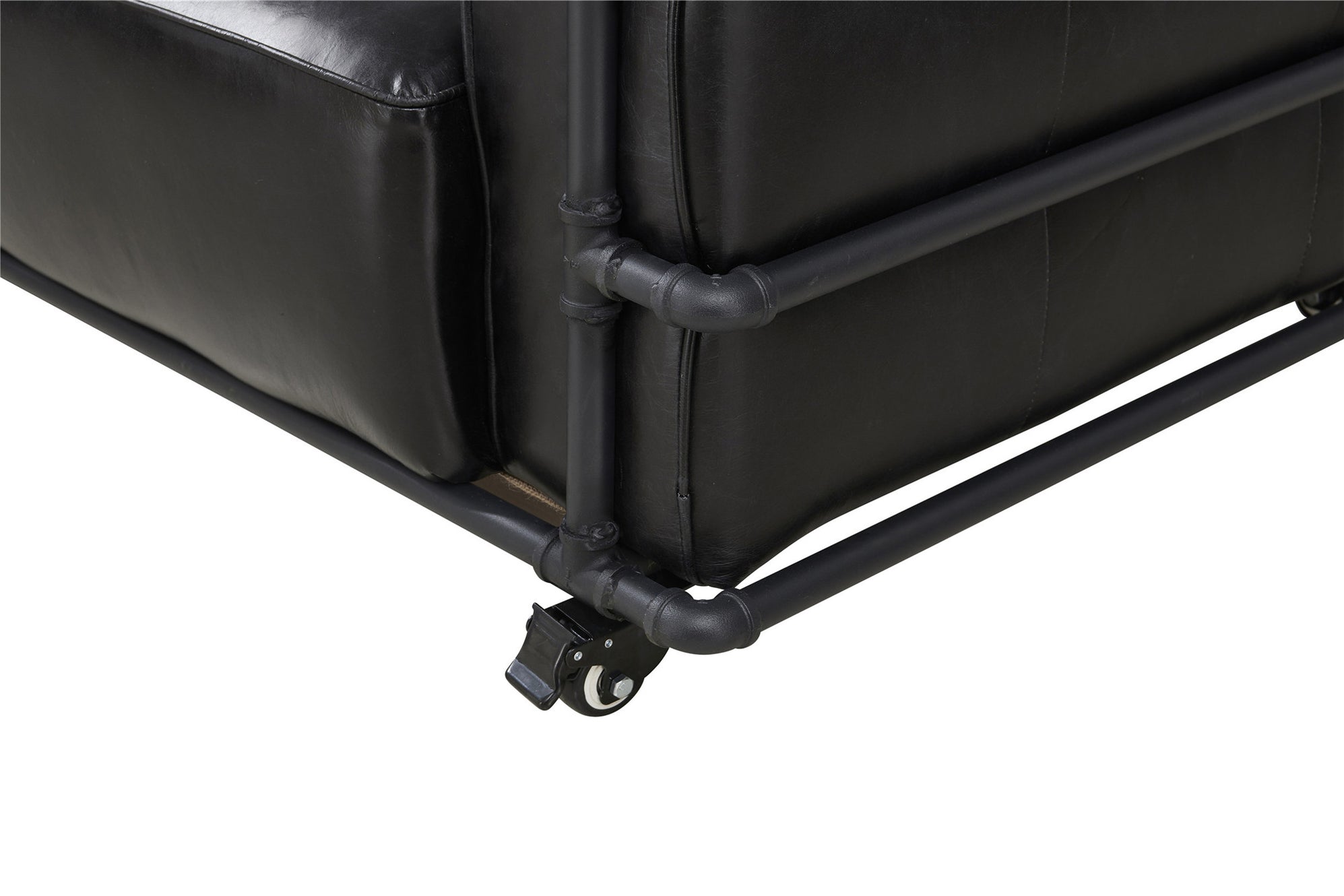Buy Henry Industrial Modern Leather Sofa Online in the USA — Crafters ...