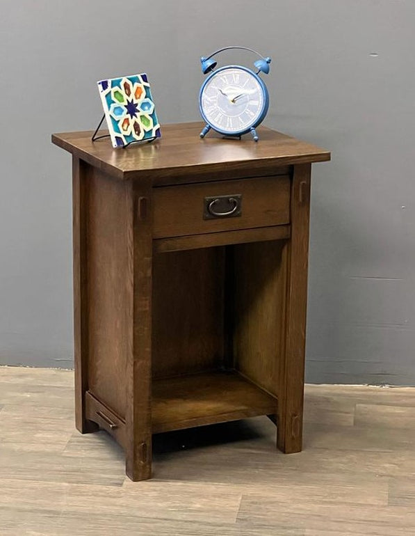 Mission Solid Quarter Sawn Oak 1 Drawer End Table - Model A27 ...