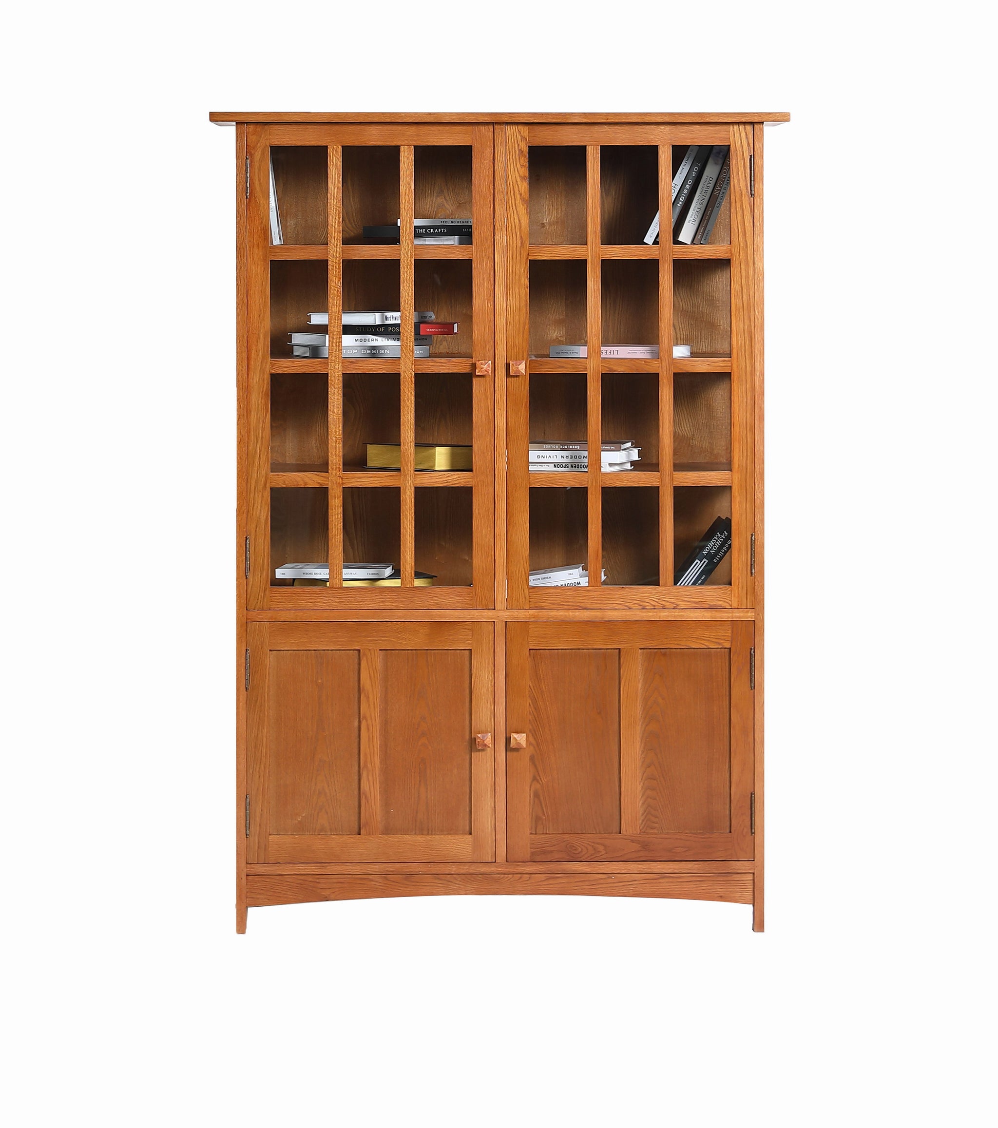 Mission Style Solid Wood Bookcases | Mission Bookshelf — Crafters and ...
