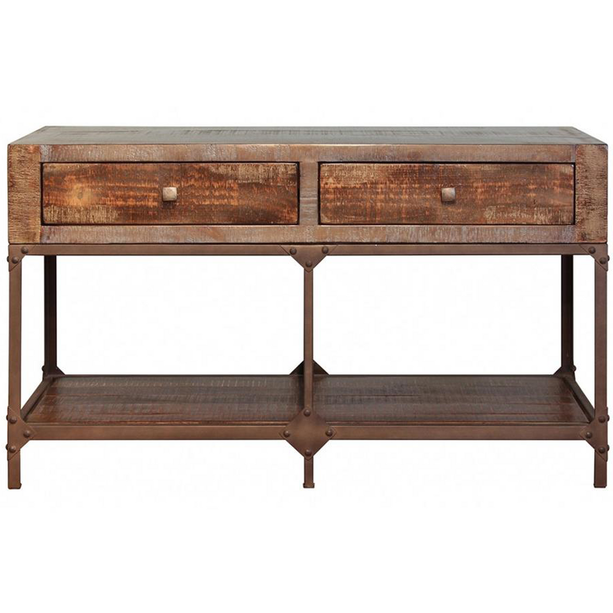 Greenview Forged Iron Console Table — Crafters and Weavers