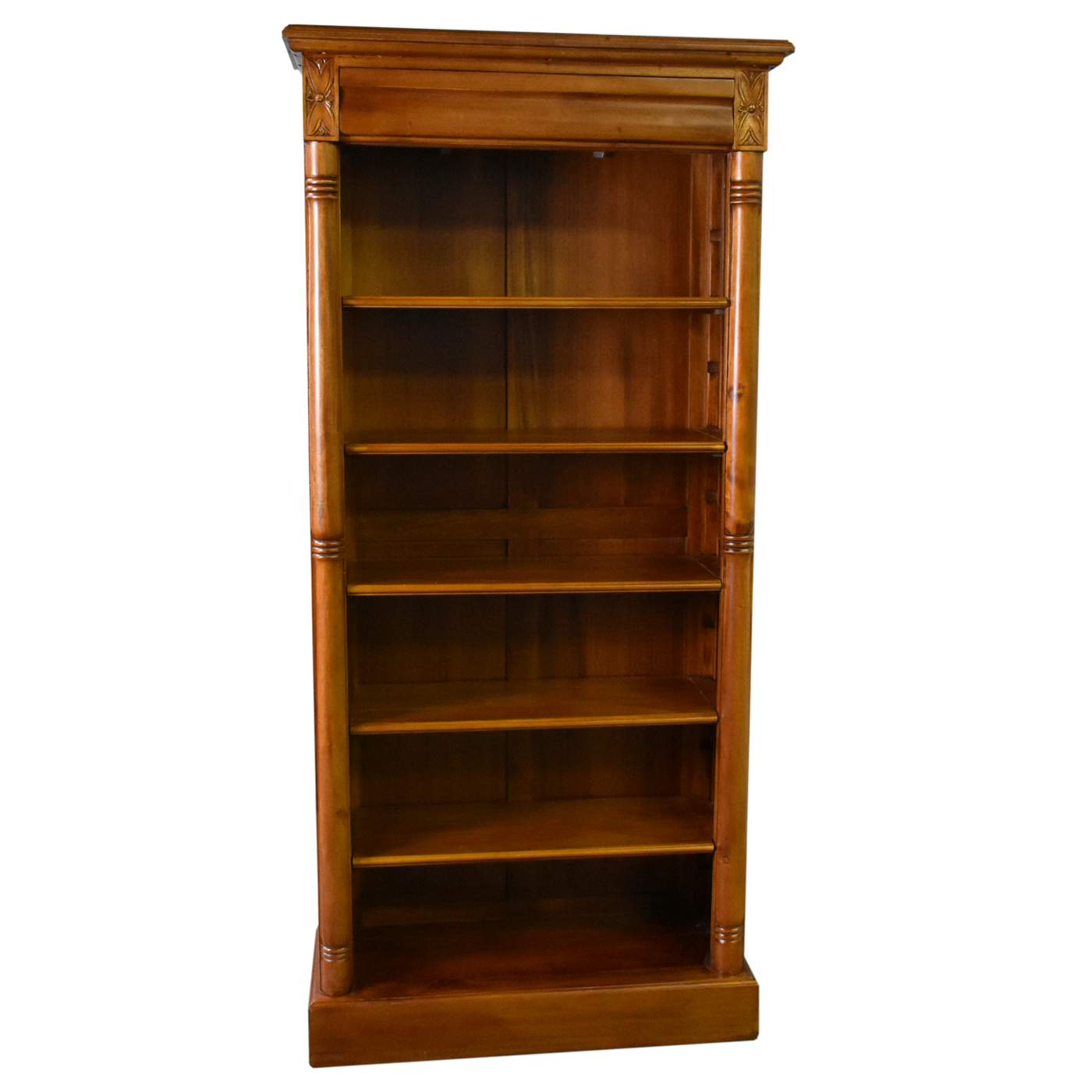 Legacy Open Bookcase - Light Brown Walnut — Crafters and Weavers