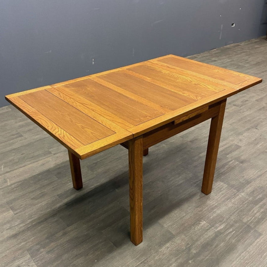 Buy Mission Oak Kitchen Table with 2 Leaves in USA — Crafters and Weavers