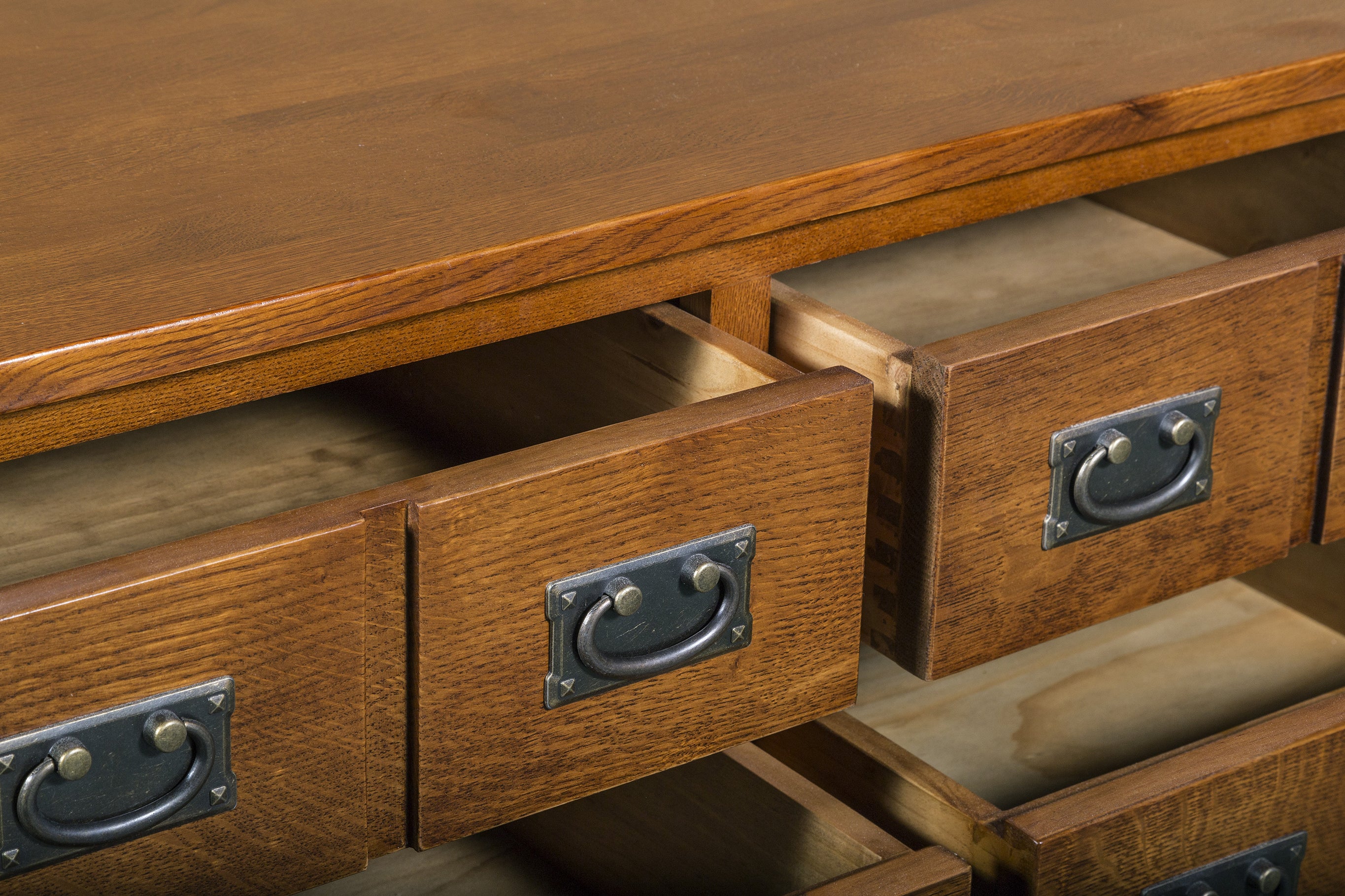 Mission 8 Drawer Coffee Table — Crafters and Weavers