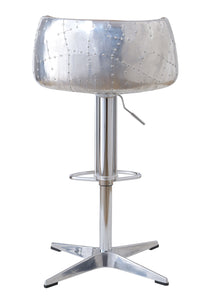 Buy Aviator Adjustable Height Bar Stool - Light Brown Leather in the ...