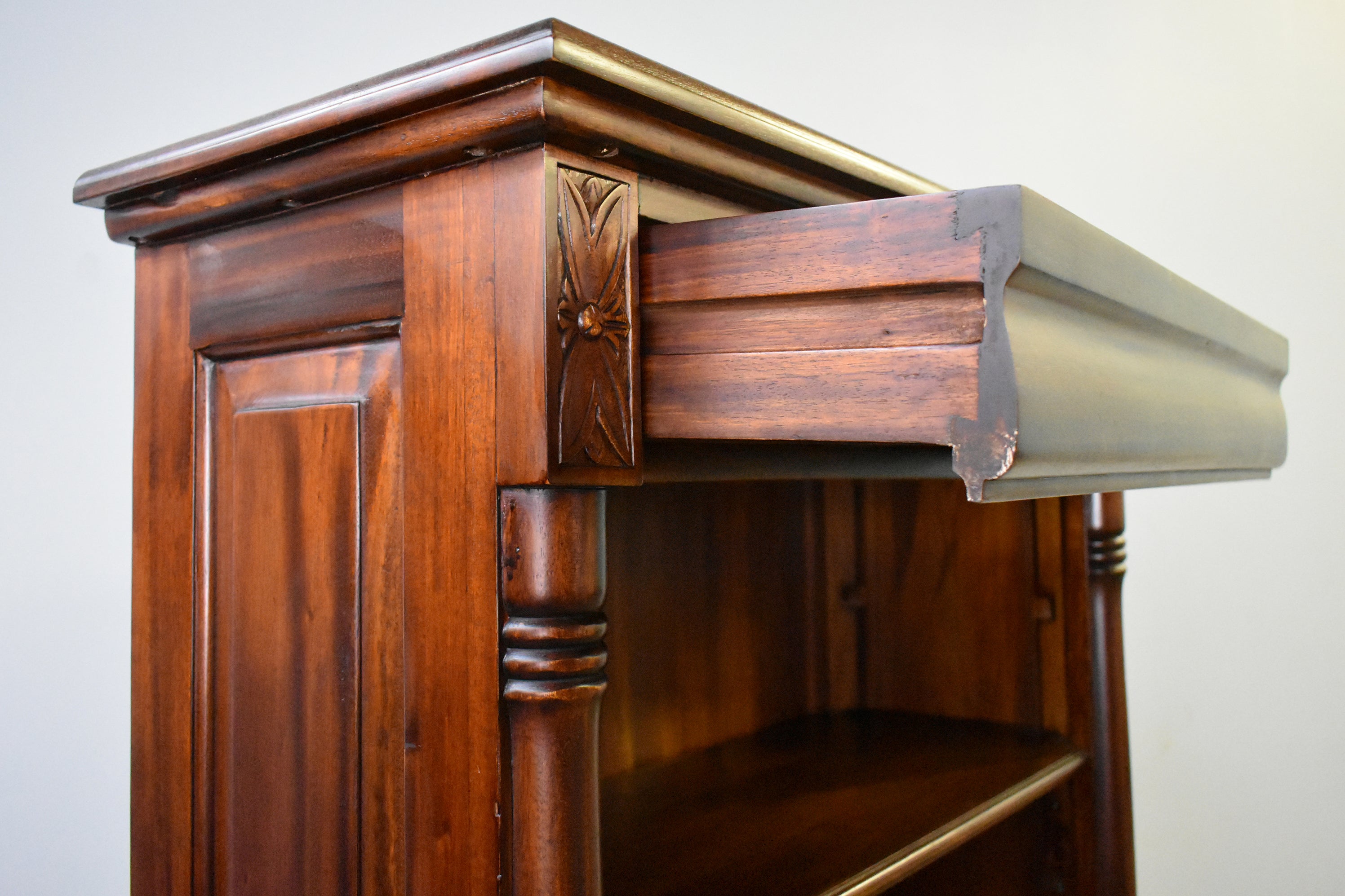Legacy Open Bookcase - Brown Walnut — Crafters and Weavers