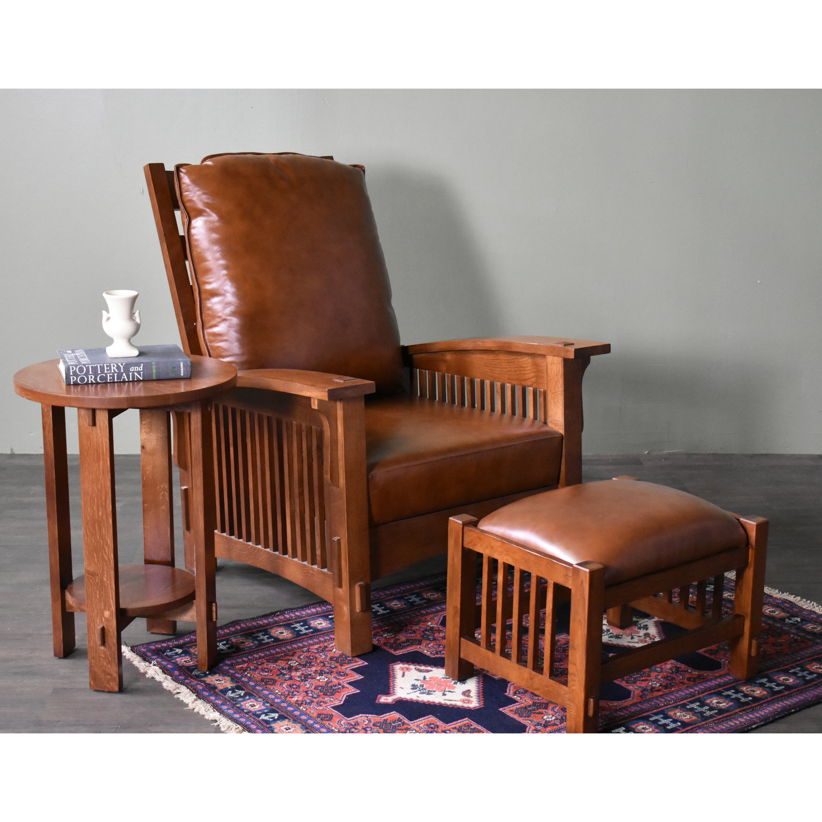 Buy Craftsman-Mission Morris Arm Chair & Ottoman Set in USA — Crafters ...