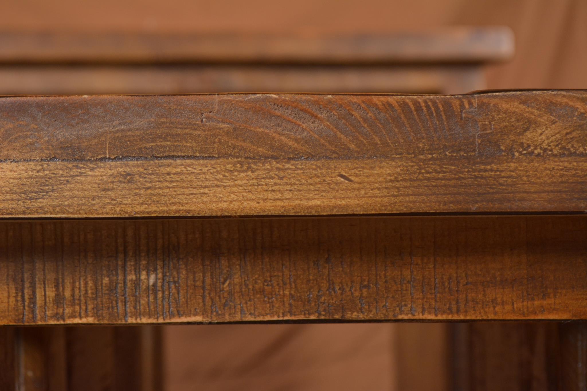 Contemporary Rustic Modern Solid Natural Wood Open Side Table - Brown ...