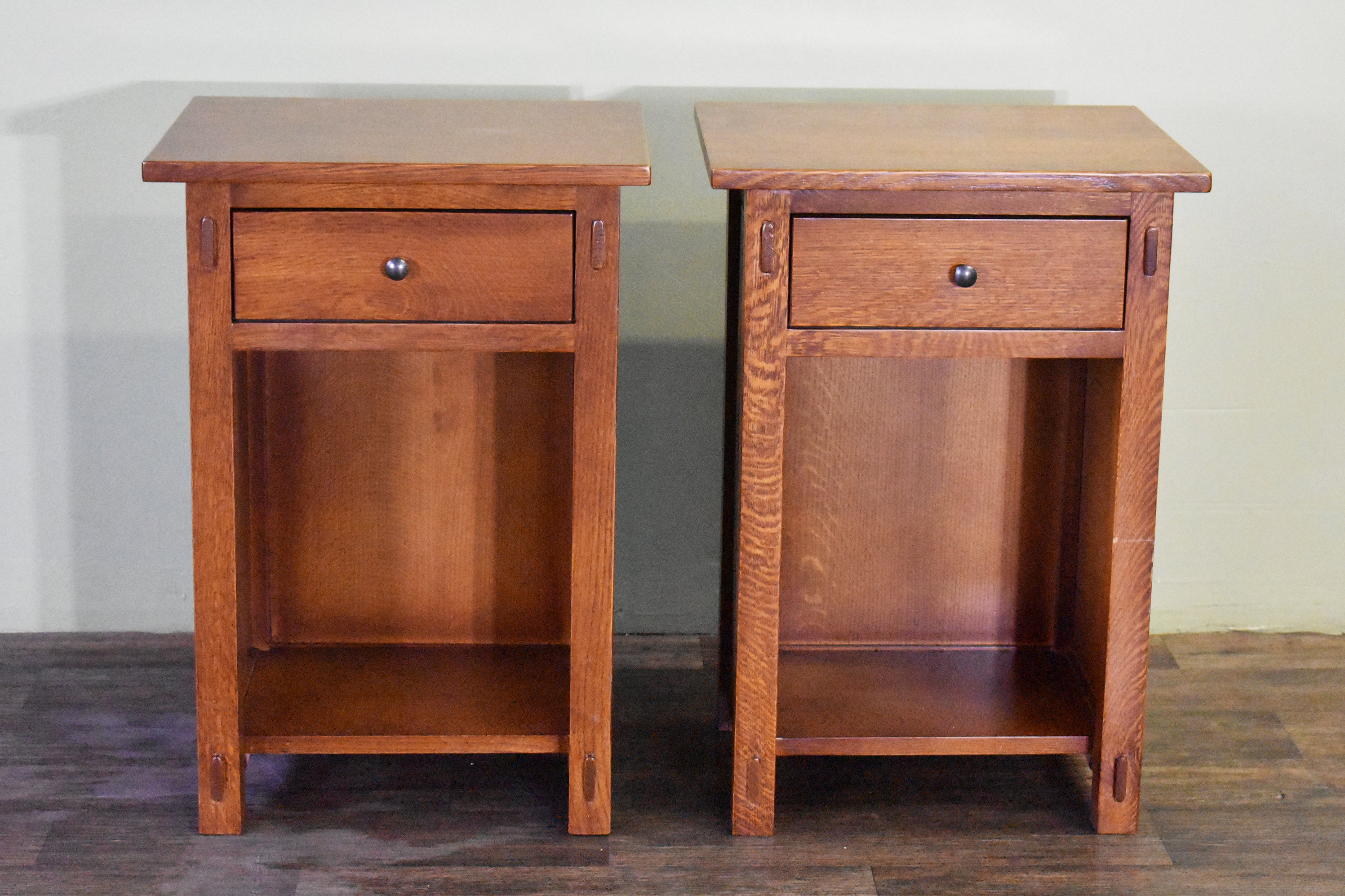 Mission Solid Quarter Sawn Oak 1 Drawer End Table - Model A27 ...