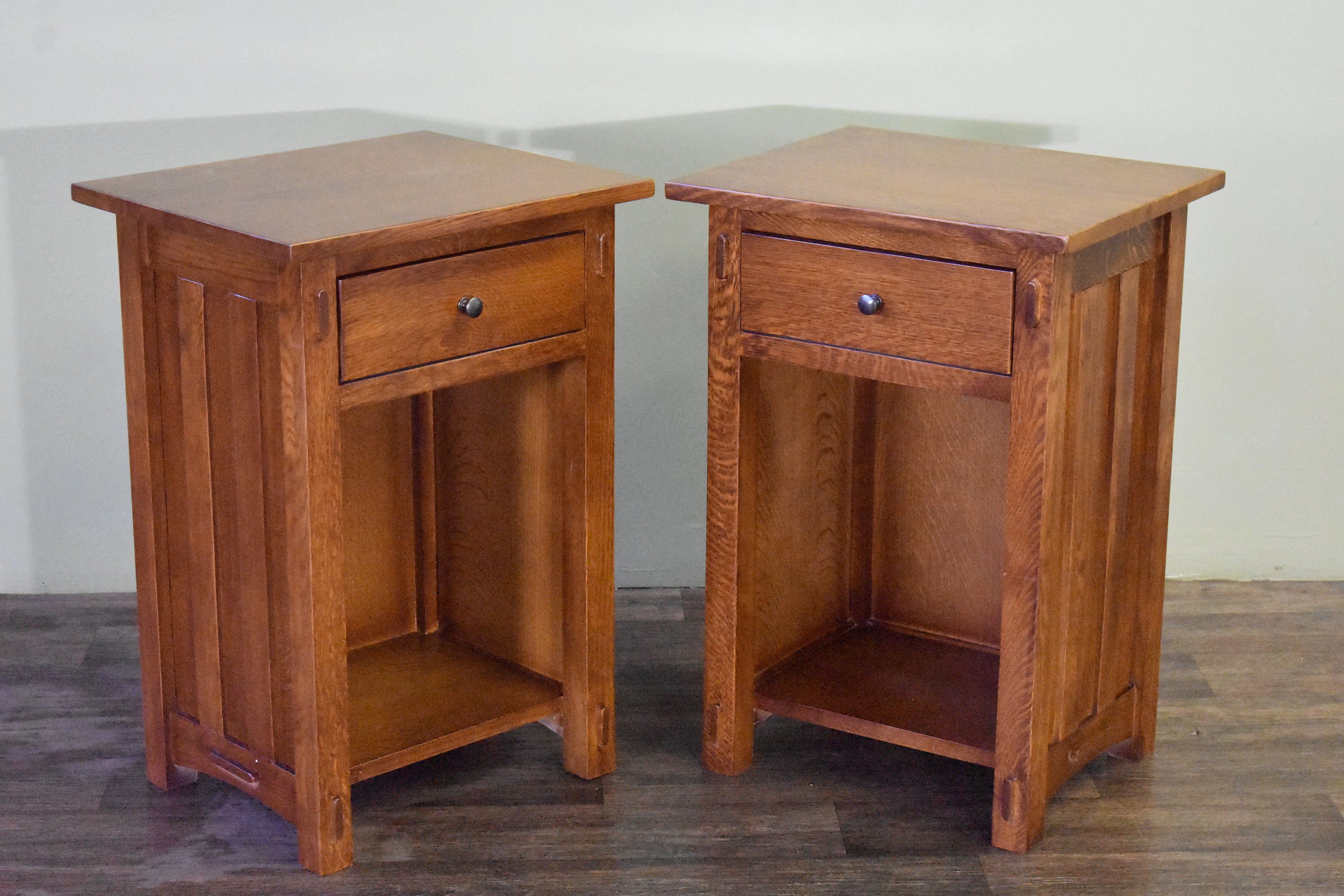 Mission Solid Quarter Sawn Oak 1 Drawer End Table - Model A27 ...