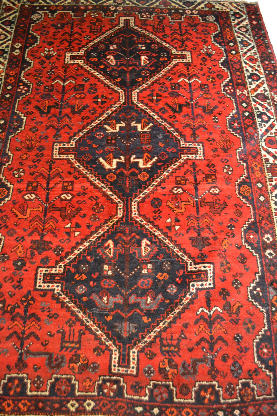 rugK92 5.4 x 7.4 Persian Shiraz Rug — Crafters and Weavers