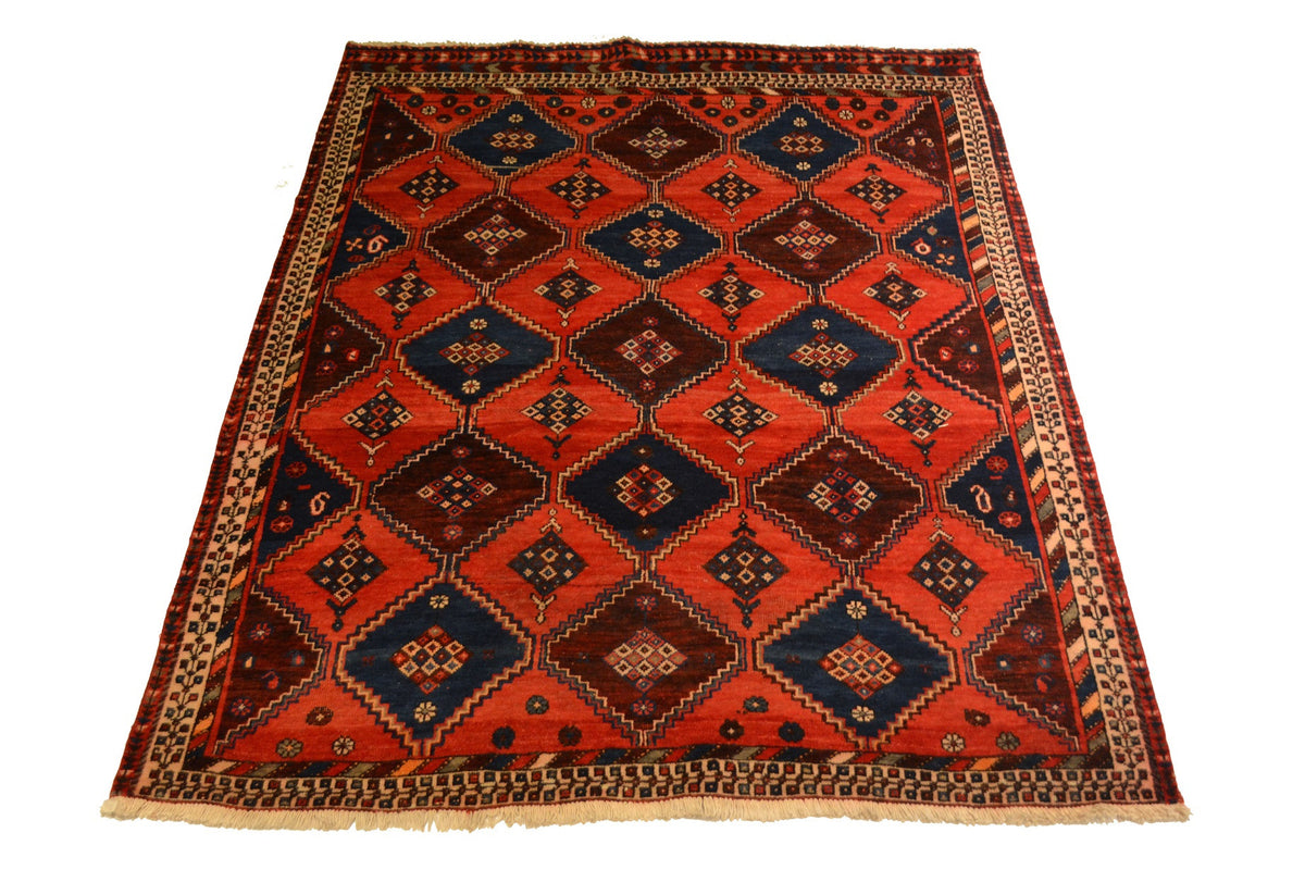 rug1094 5 x 6.4 Persian Bakhtiar Rug — Crafters and Weavers