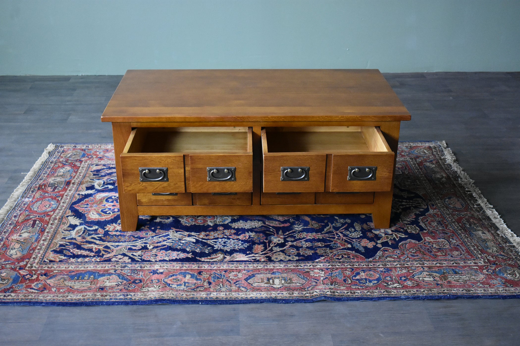 Mission 8 Drawer Coffee Table — Crafters and Weavers