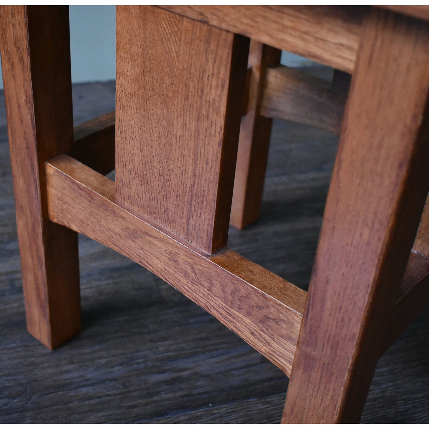 Mission Slat Oak End Table-Michael's Cherry — Crafters and Weavers