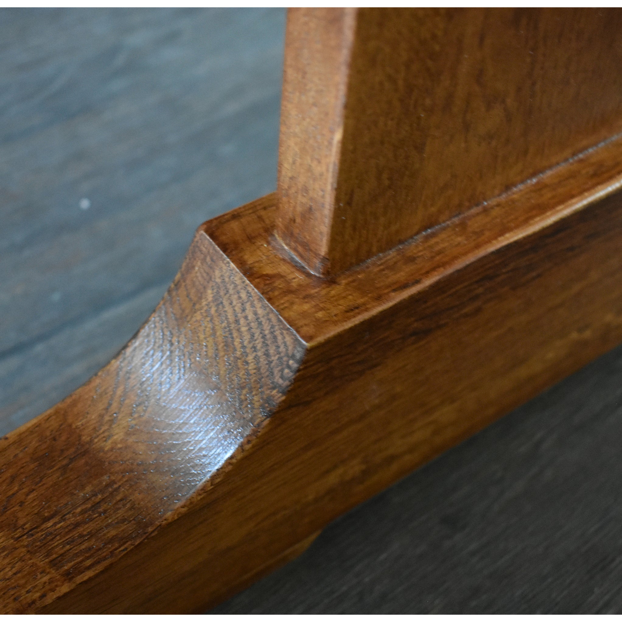 Mission Solid Oak Square Drop Leaf Game Dining Table - Dark Brown ...