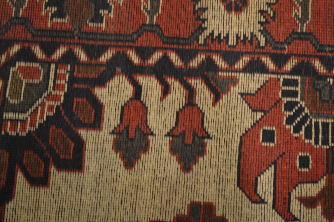 Tribal Kargai Oriental Rug 5'4" x 6'7" — Crafters and Weavers