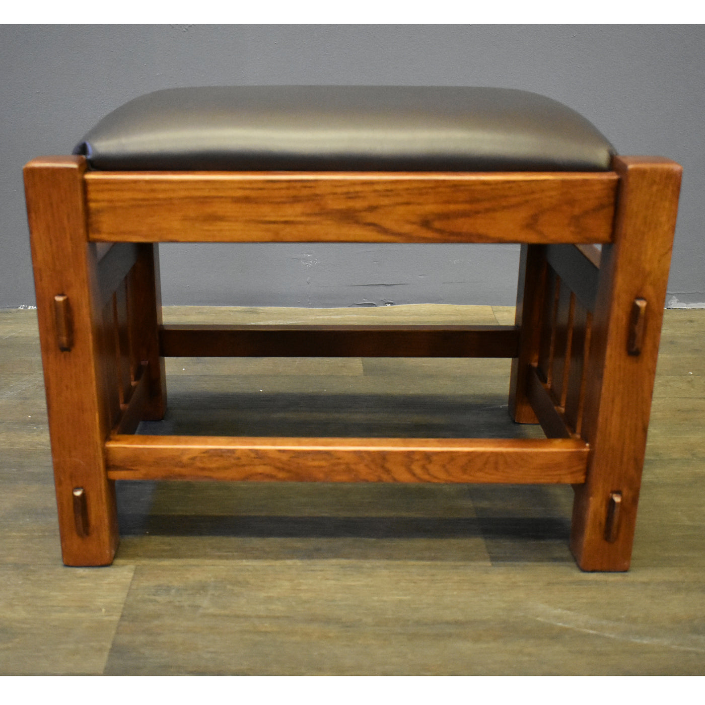 Buy Mission Oak Footstool - Wide Spindles in USA — Crafters and Weavers