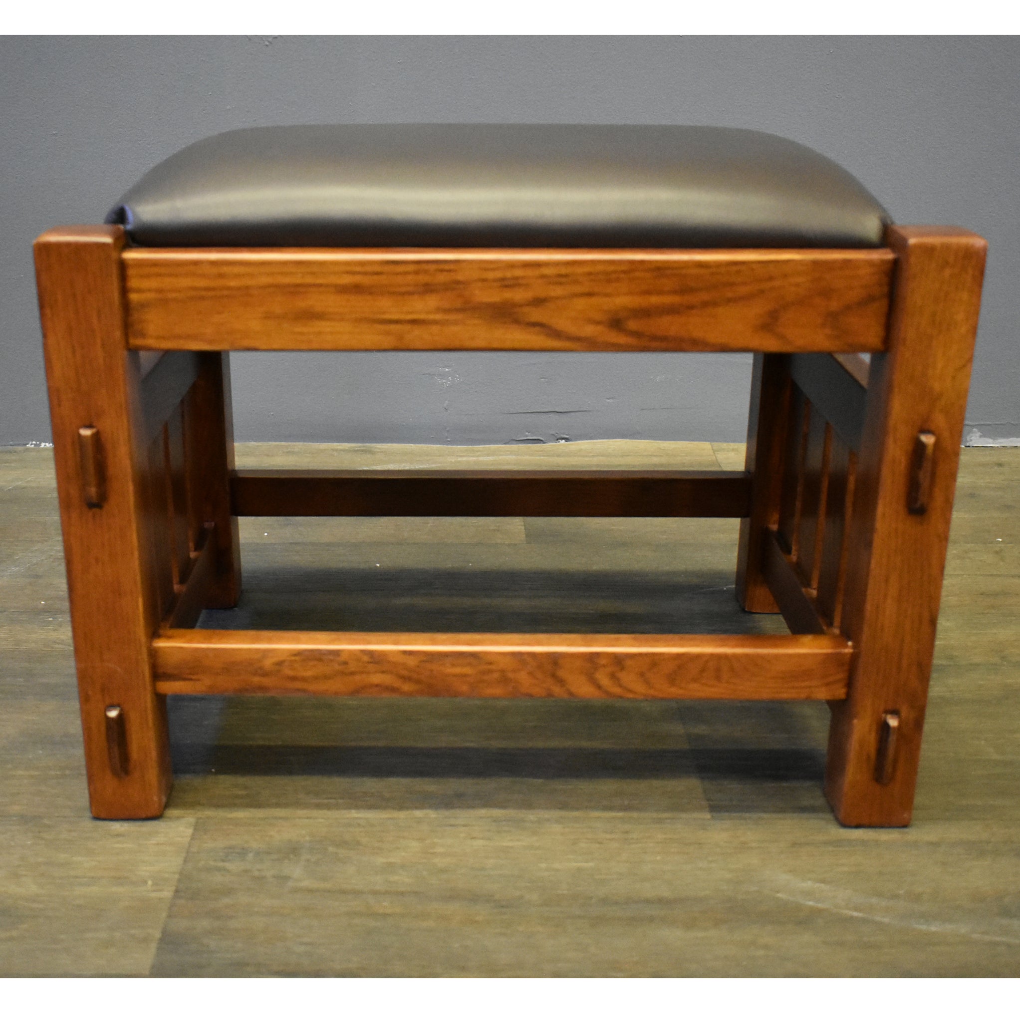 Buy Mission Oak Footstool - Wide Spindles in USA — Crafters and Weavers