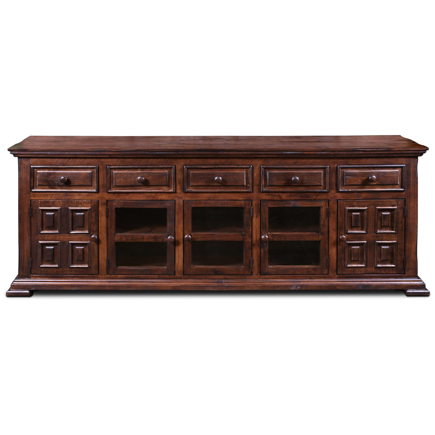 Keystone Panel Door TV Stand - 83" (2 Colors Available) — Crafters and ...