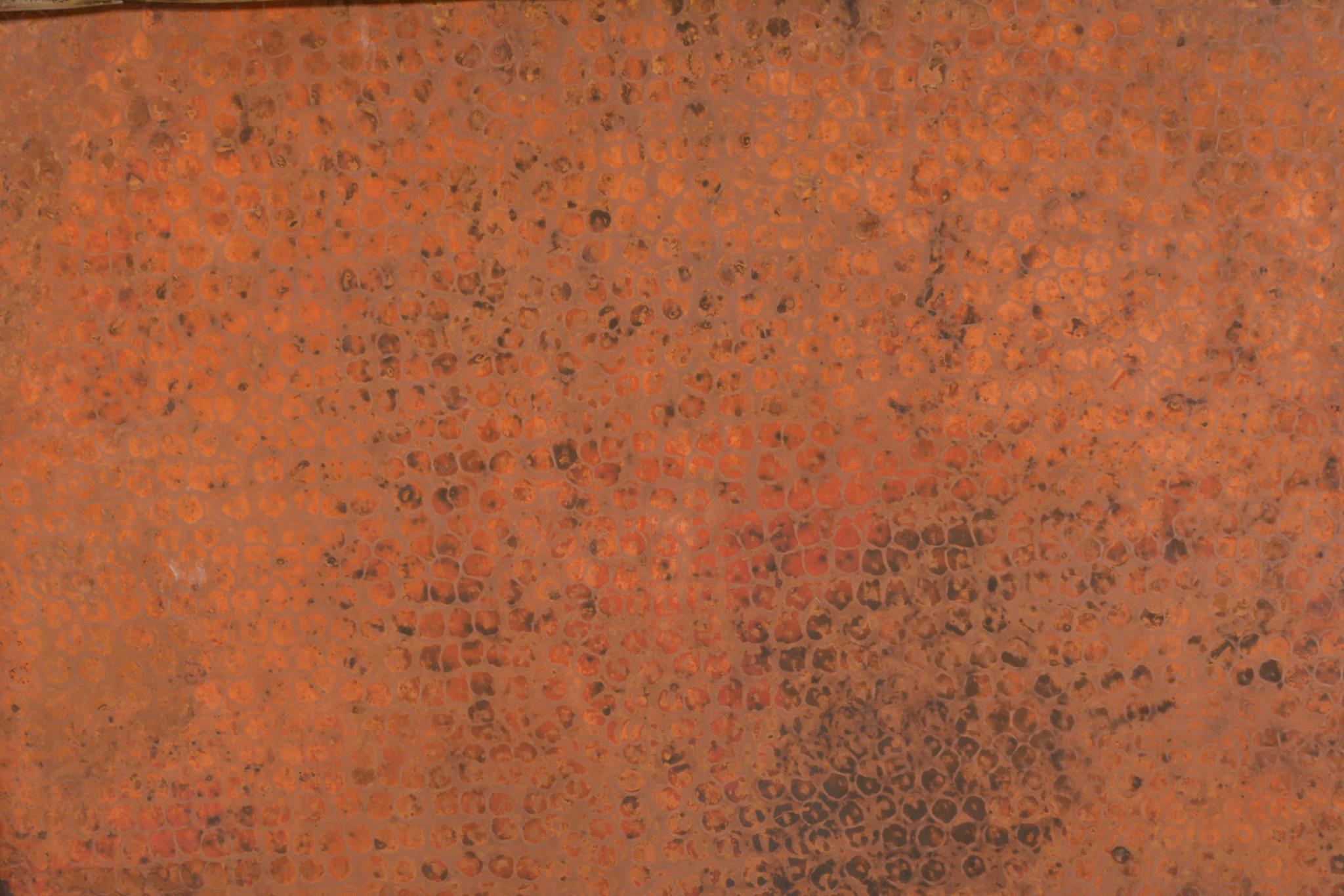 Rustic Modern Solid Wood Distressed Copper Panel Dry Bar - 76 ...