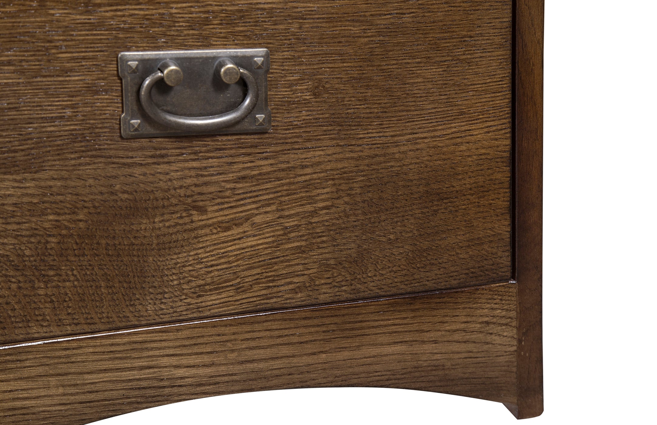 Mission Solid Oak 4 Drawer File Cabinet - Walnut — Crafters and Weavers