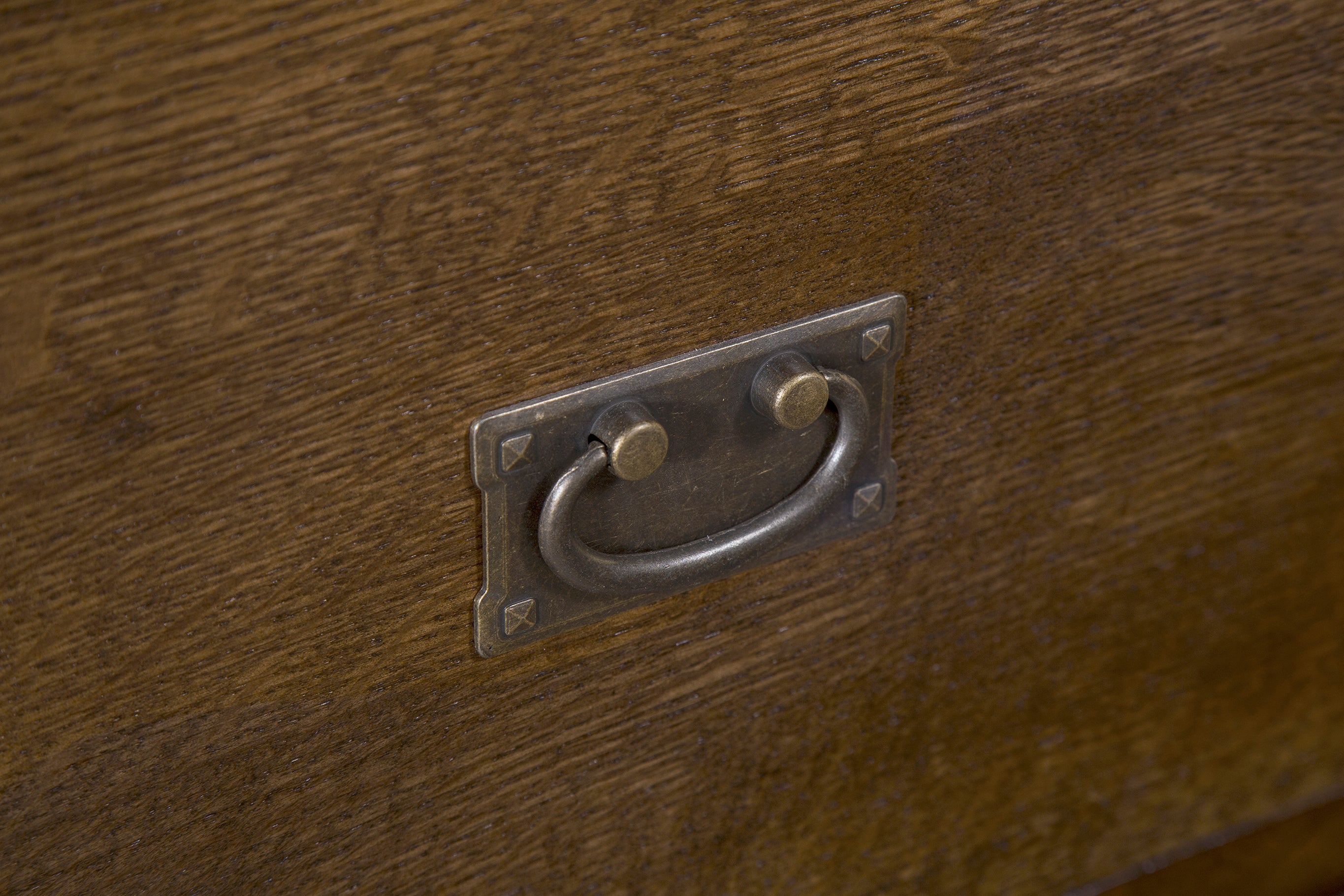 Mission Solid Oak 4 Drawer File Cabinet - Walnut — Crafters and Weavers