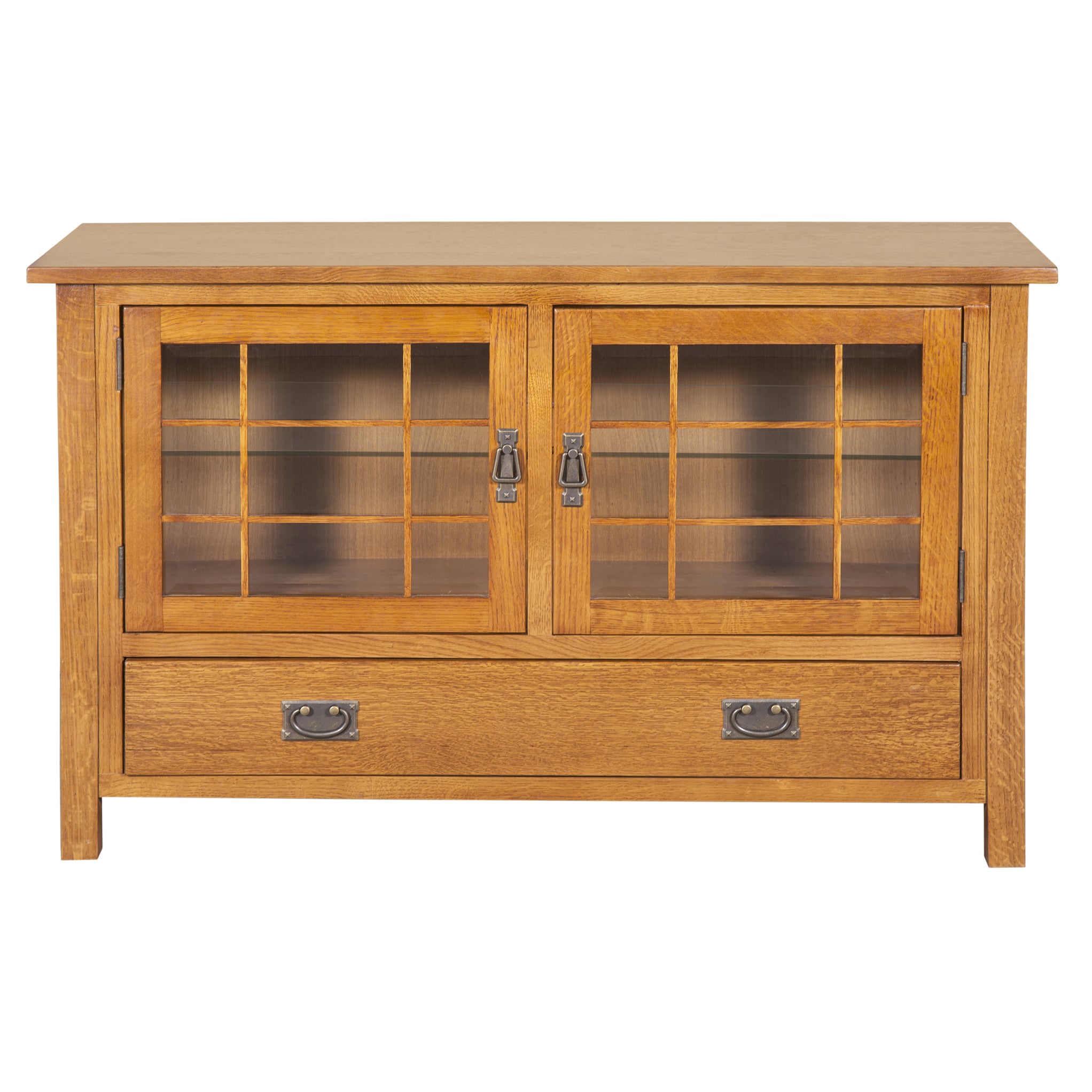 Mission Quarter Sawn Oak 48" TV Stand - Light Oak — Crafters and Weavers