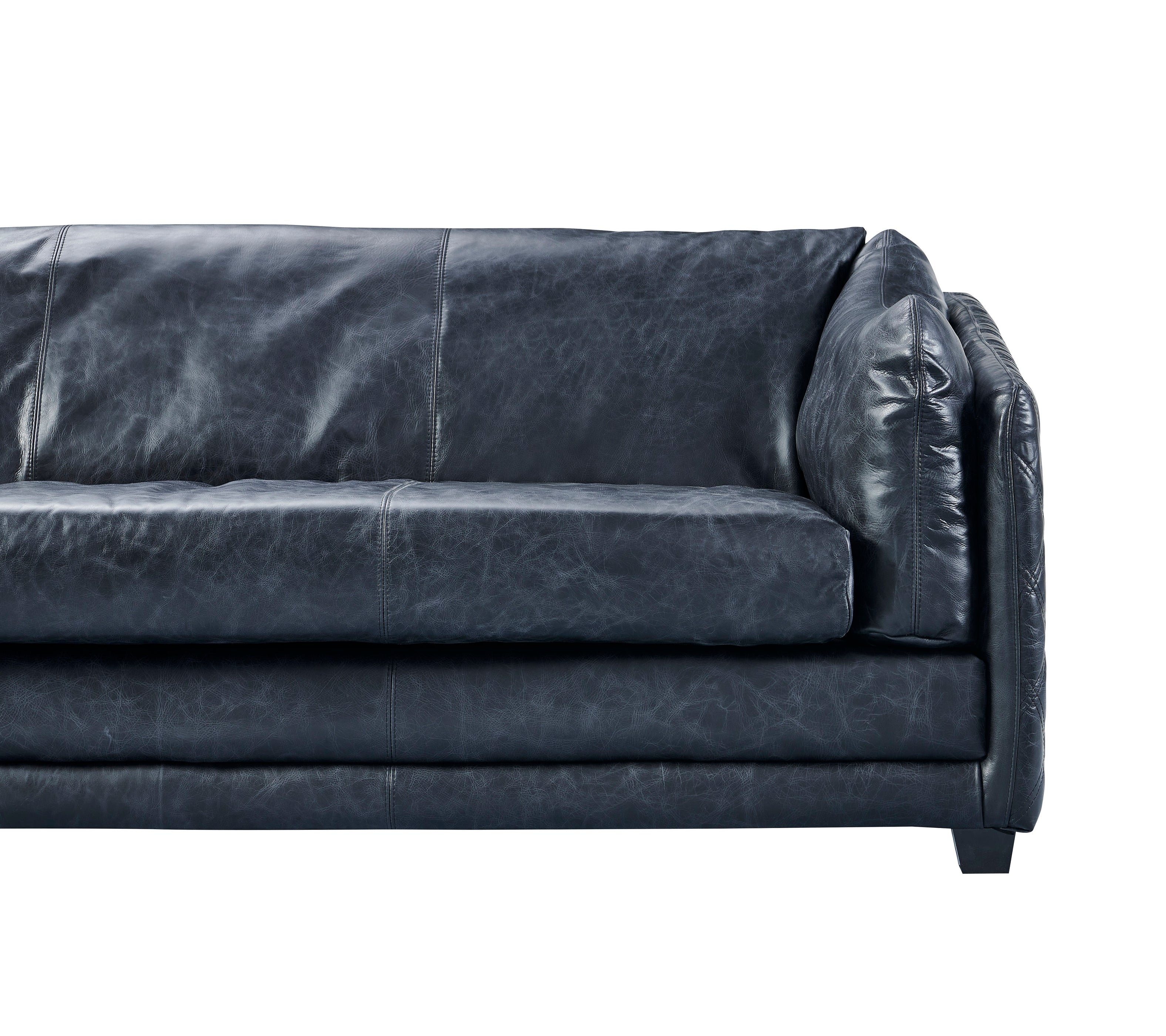 Buy Waco Rustic Modern Sofa - Light Brown Leather Online in the USA ...