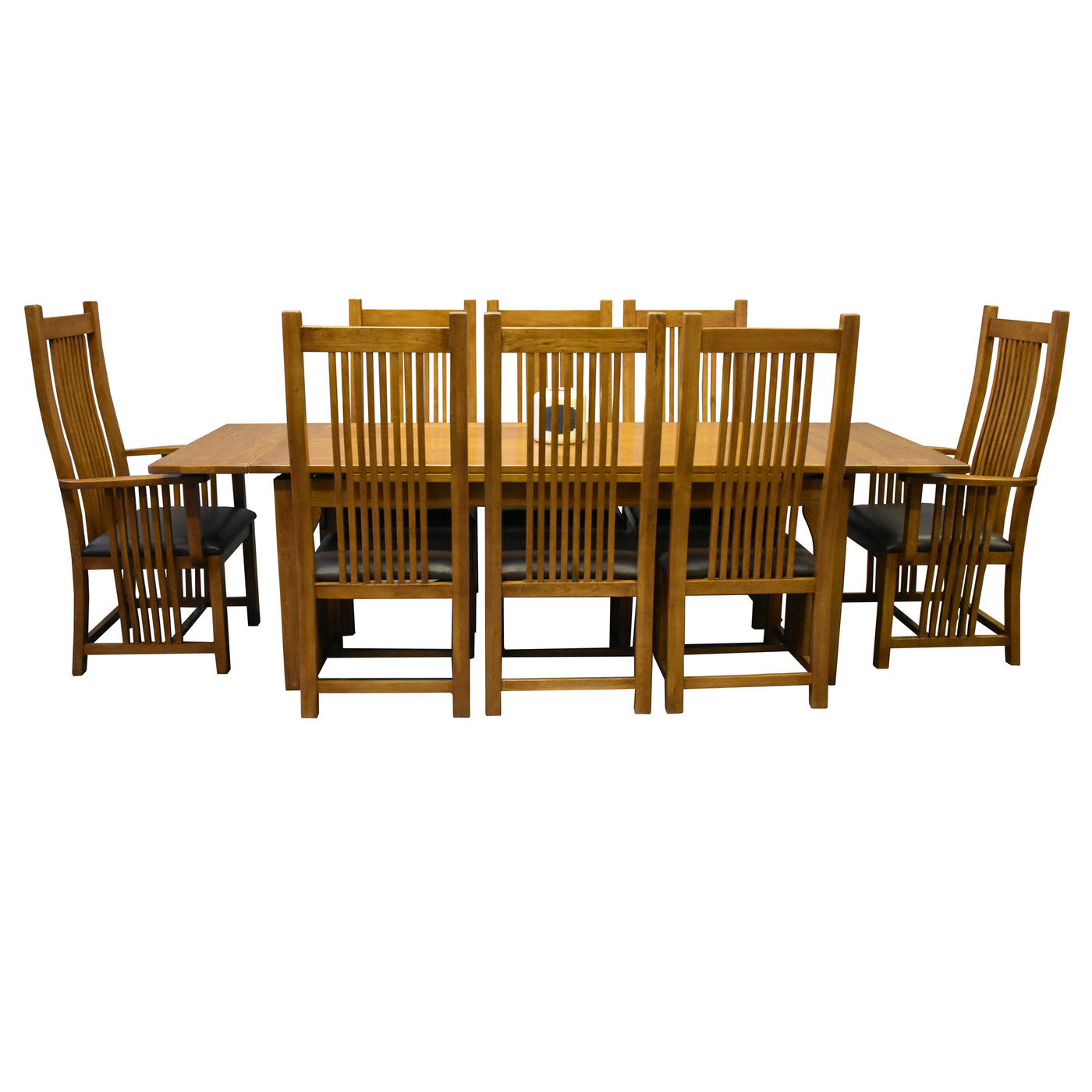 Arts & Crafts Mission Oak Dining Table Set – Solid Wood Quality ...